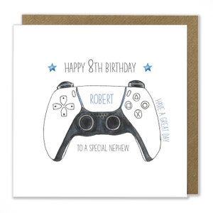 Personalised Gaming Birthday Card, PS5 Greeting Card - Etsy