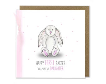 Personalised Baby Boy First Easter Card, Baby's First Easter Card ...