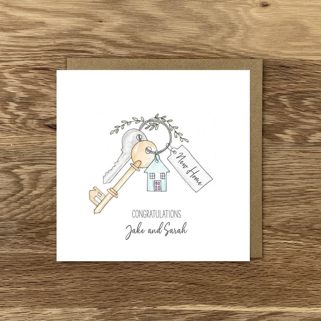 Personalised New Home Card Congratulations Card Moving House - Etsy