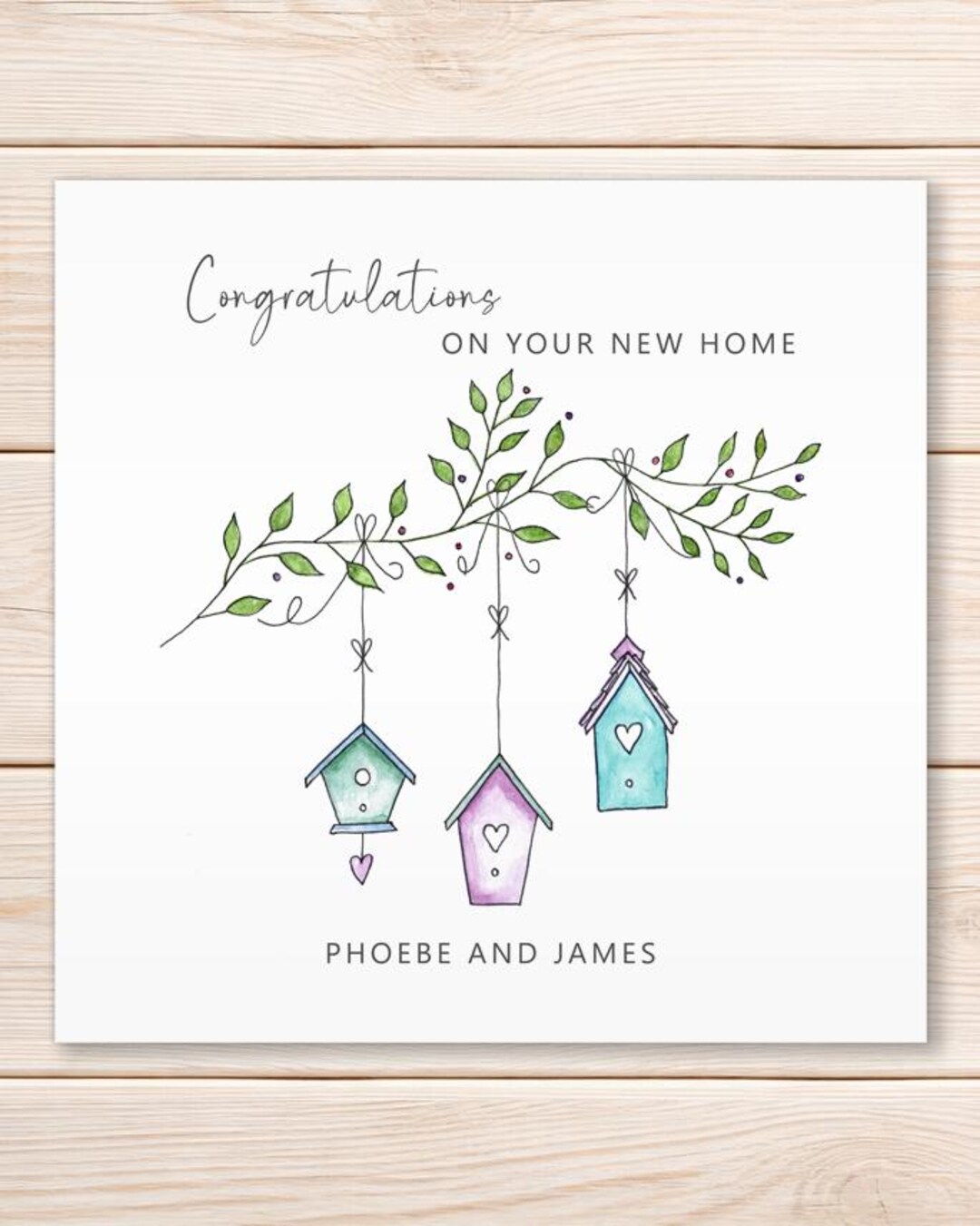 Personalised New Home Card, Congratulations Card, Moving House Card ...