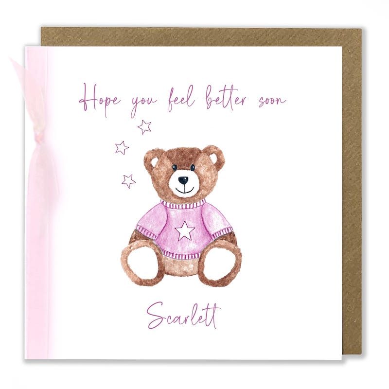 Kids Get Well Card - Etsy