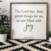 Psalm 126 Framed Wood Sign, Living Room Decor, Farmhouse Signs, Wooden ...