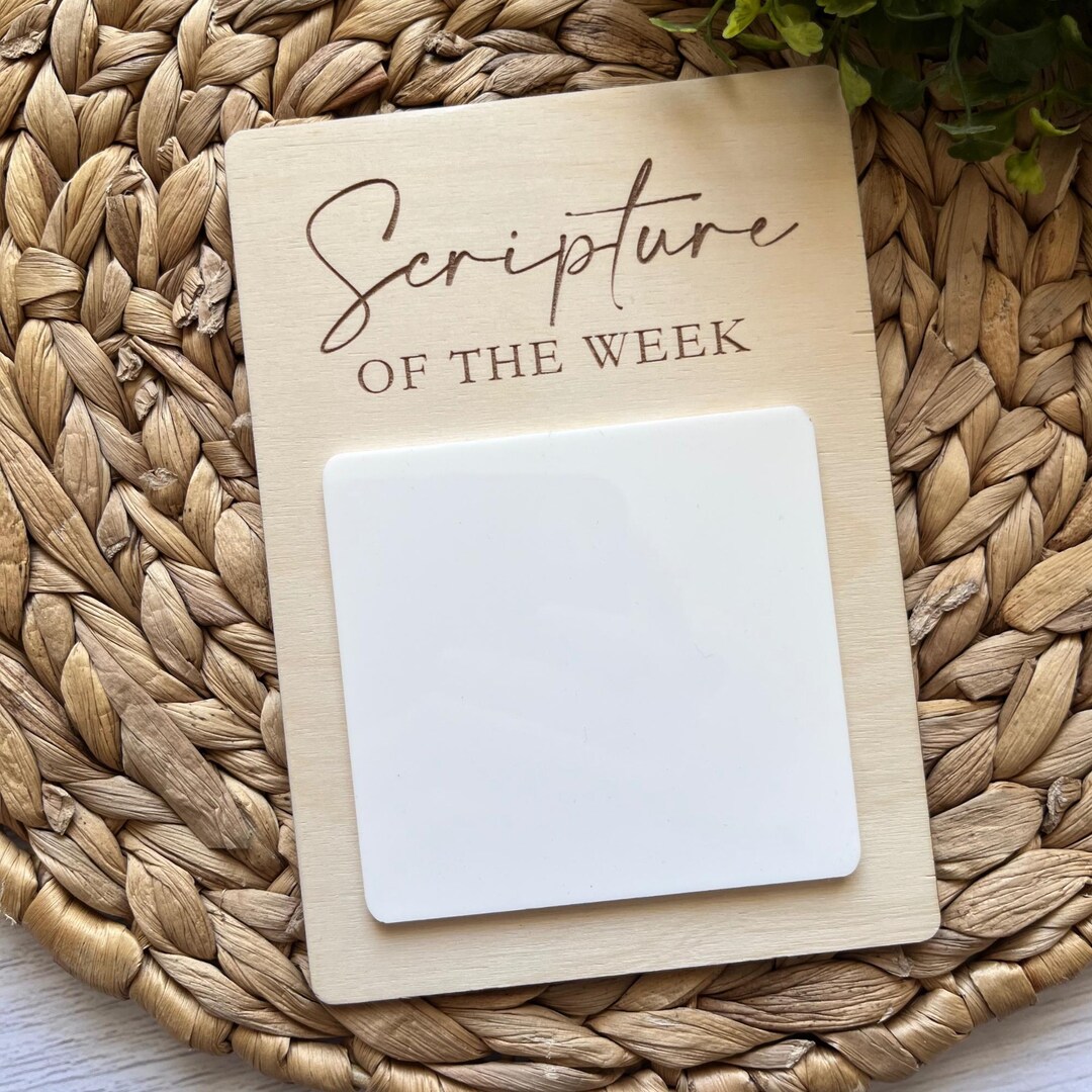 Scripture of the Week Dry Erase Board | Bible Verse Magnet for Fridge ...