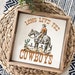 Western Cowboy Wood Sign, Love Live the Cowboys, Western Kids Bedroom ...