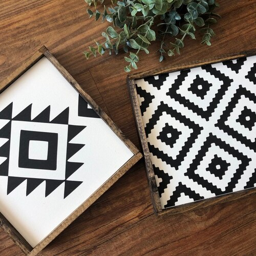 Aztec Diamond Shape Wall Decal Set // Southwest Inspired Decor | Etsy