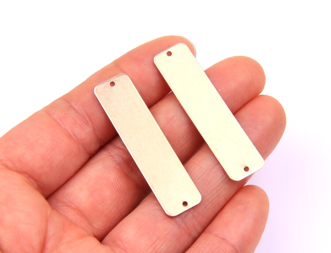 Brass Earring Connector Double Rectangle Shape Earring Charms Brass ...