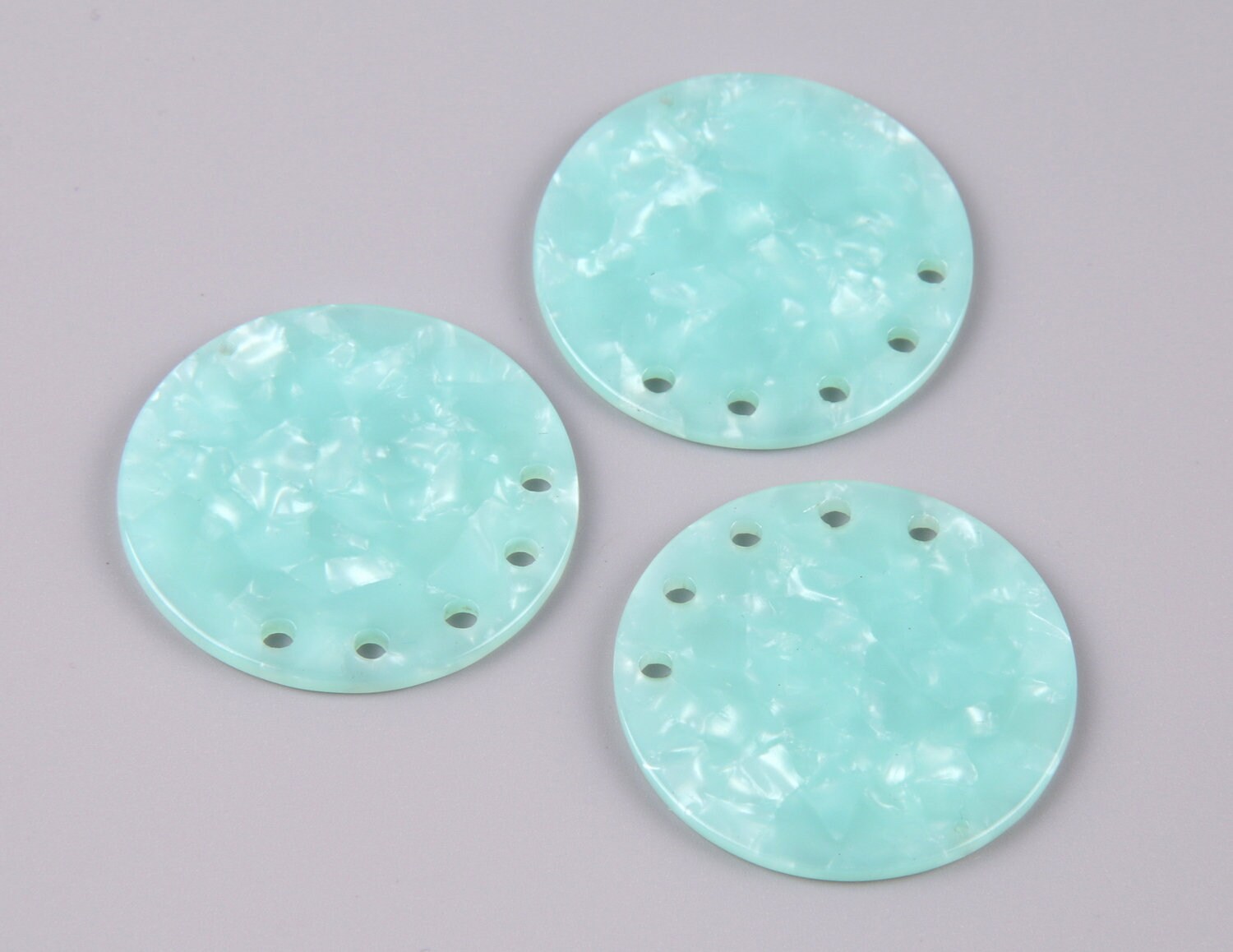 6PCS Tortoise Shell Acetate Acrylic Earring Charms-round - Etsy