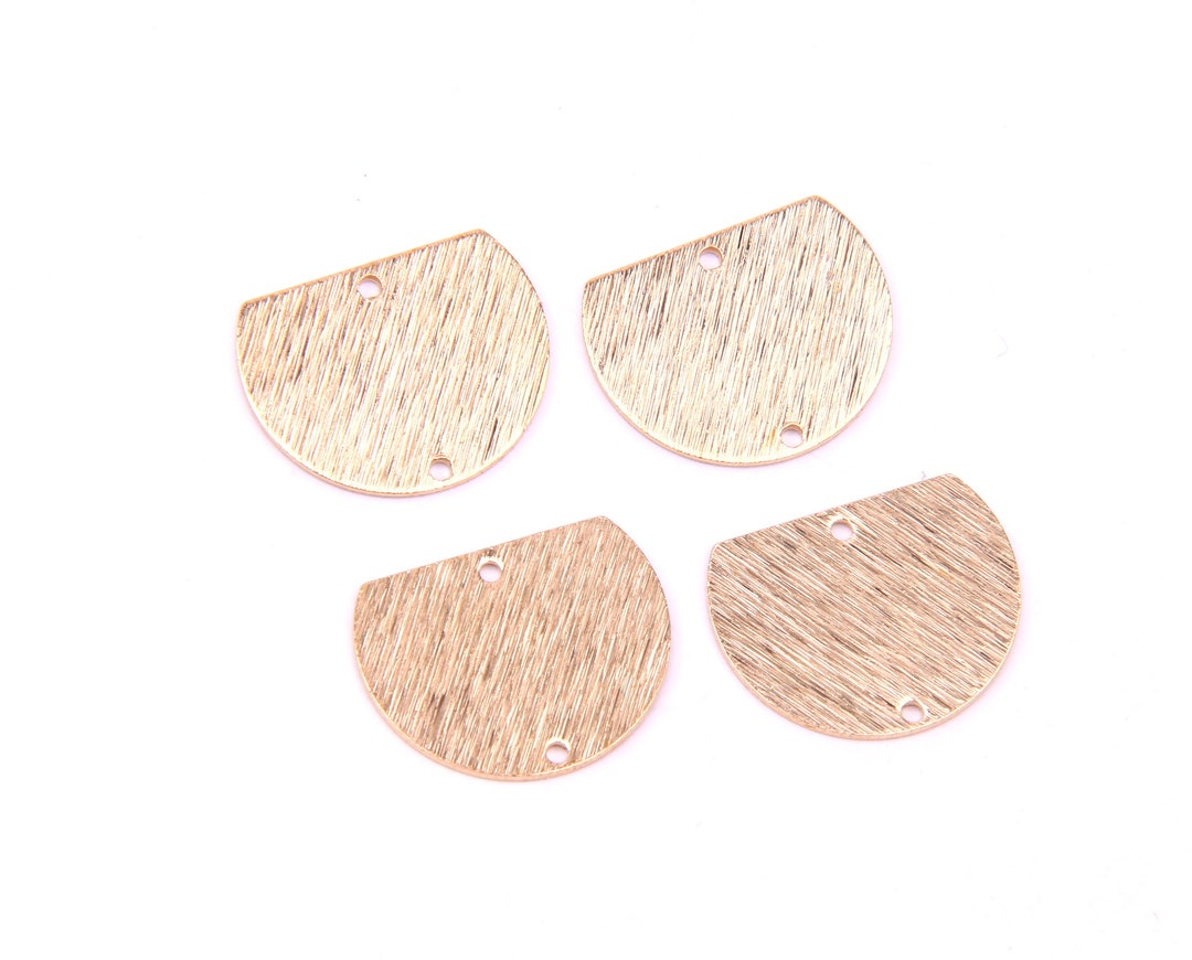 D Shape Earring Charms-wire Drawing Earring Pendant-double Holes ...