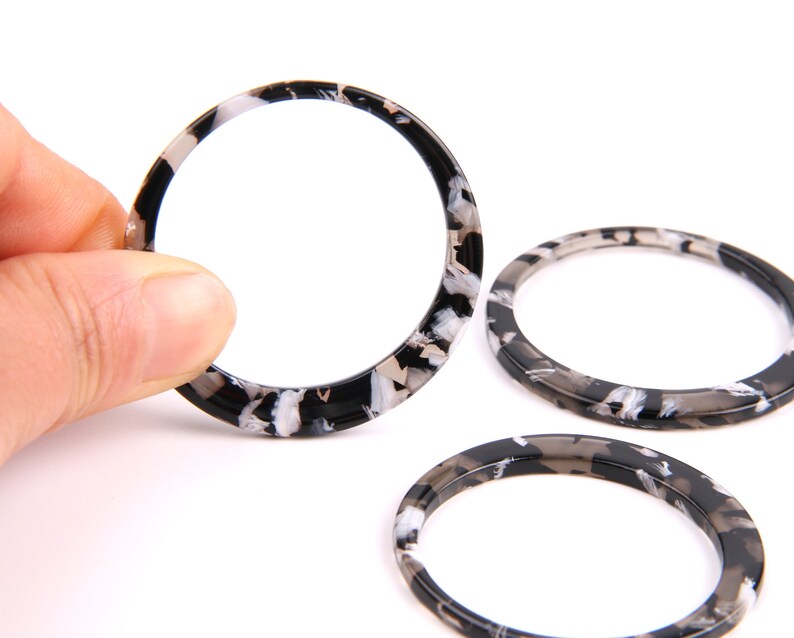 6PCS Tortoise Shell Acetate Acrylic Diy Earring Charms-circle - Etsy