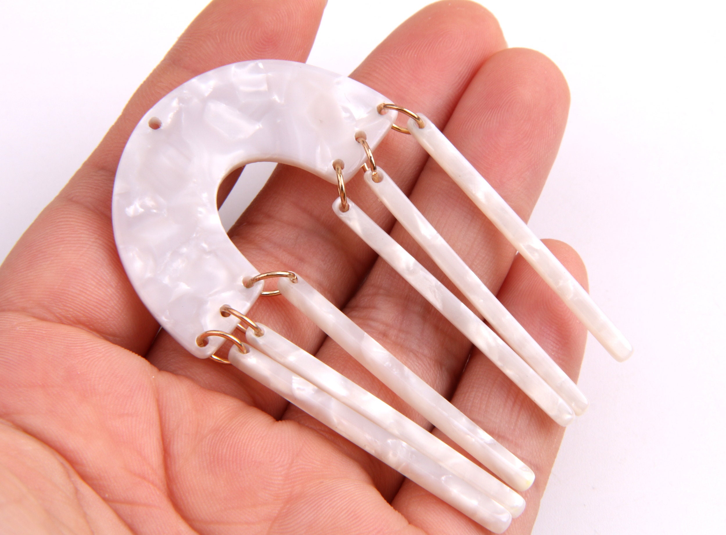 2PCS Tortoise Shell Acetate Acrylic Diy Earring Charms With - Etsy