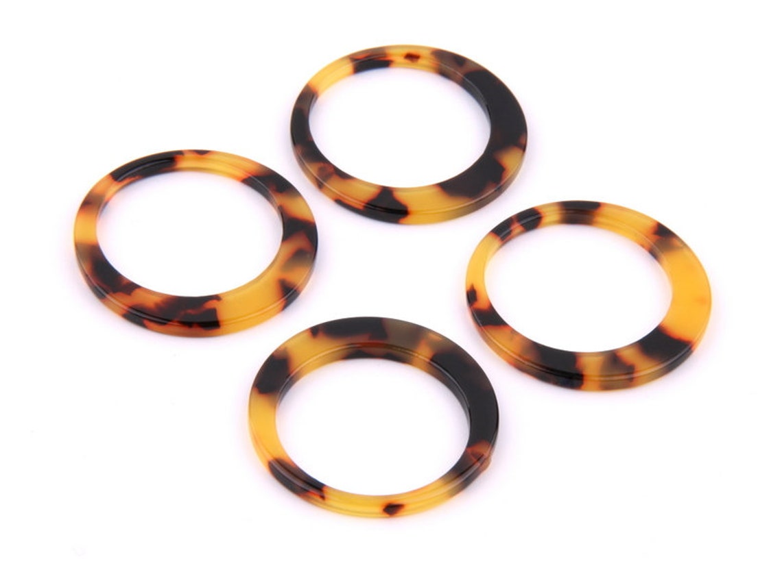 6PCS Acetate Tortoise Shell Acrylic Diy Earring Charms-circle - Etsy