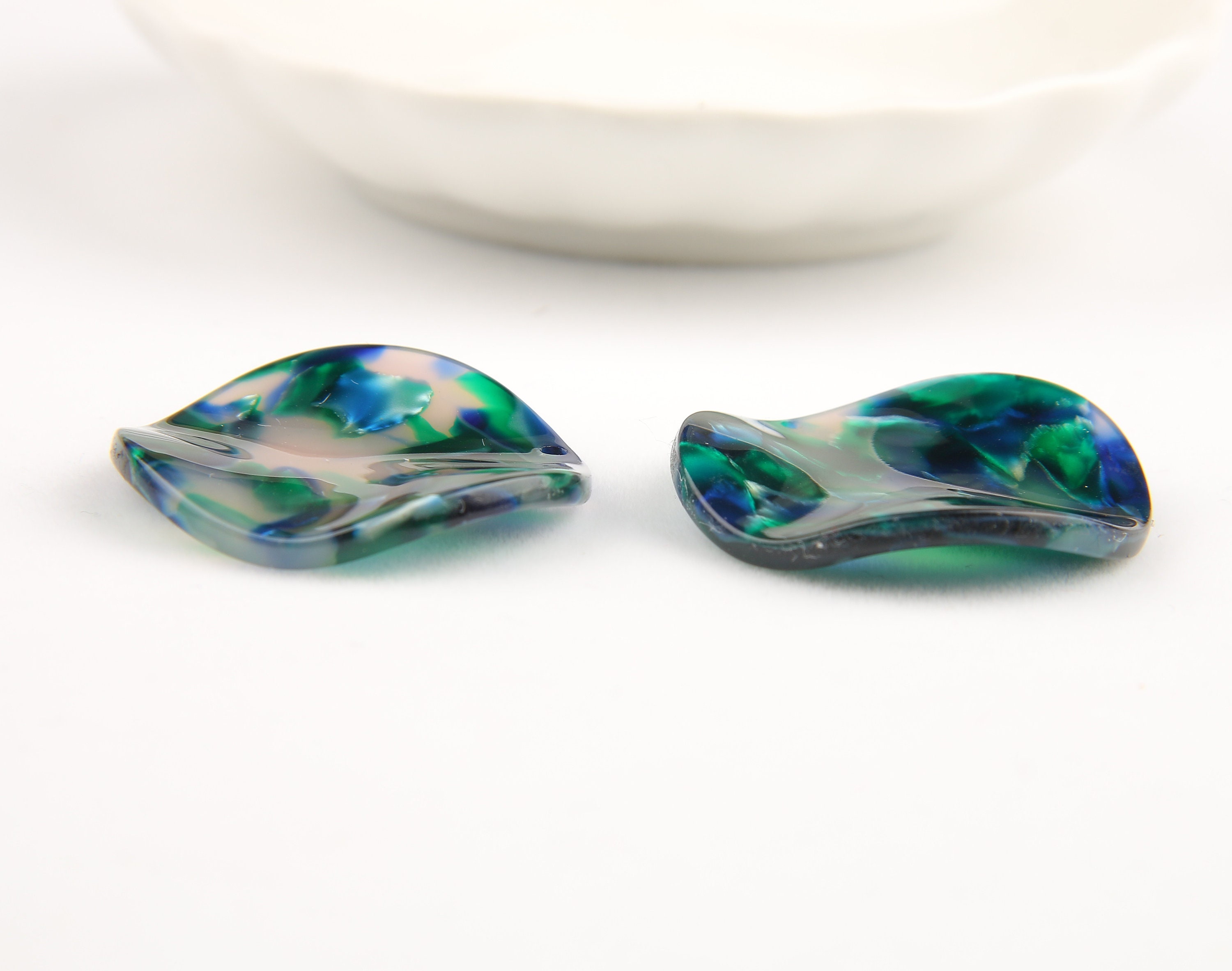 Large Wavy Discs 34mm Acetate Tortoise Shell Wavy Coin Bead - Etsy UK