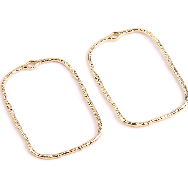 Rectangle Hoops - Etsy