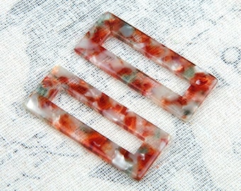 Acetate U Earring Charms Acrylic V Pendant Earring - Etsy