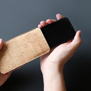 Vegan iPhone Case Made of Cork / Cork Case iPhone 6, 7, 8 or iPhone X ...