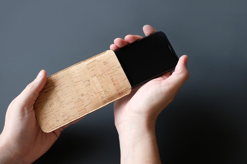 Vegan iPhone Case Made of Cork / Cork Case iPhone 6, 7, 8 or iPhone X ...
