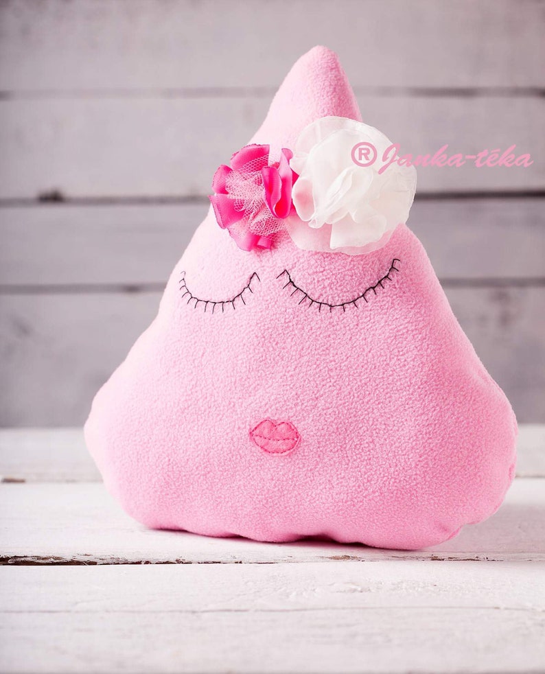 Teardrop Pillow Plush Crying Cushion Plushie Raindrop - Etsy