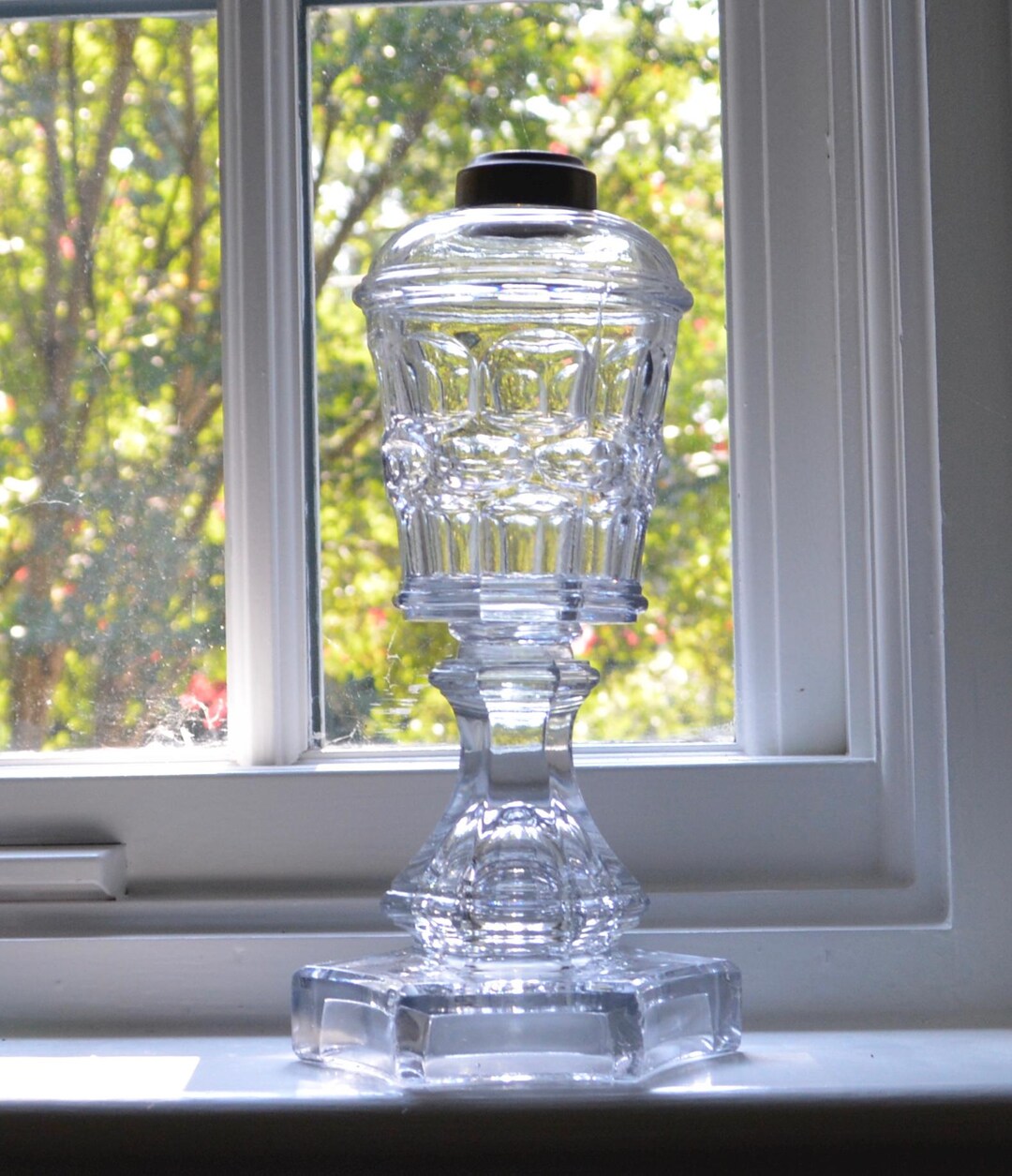 EAPG Mid 19th Century Argus Pattern Whale Oil or Fluid Lamp - Etsy