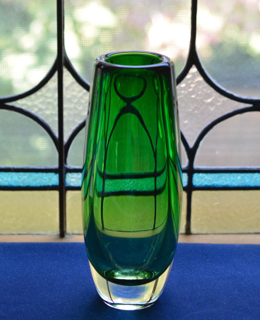 Eric Lovell Signed Oregon Art Glass Vase 1978 - Etsy