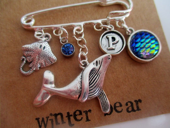 Personalised Sea/ocean Themed Kilt Pin/badge Brooch Bag - Etsy UK