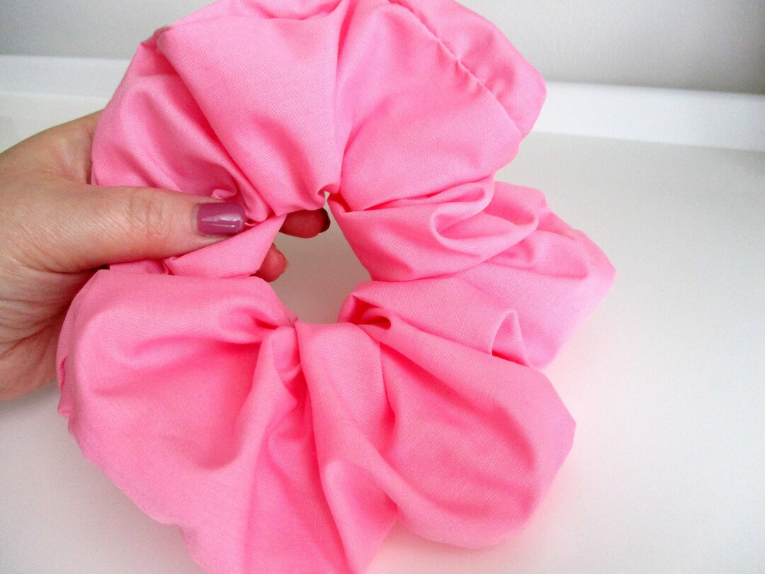 XXL Pink Scrunchie Large Giant Big Bun Pattern Ponytail Quirky Hair ...