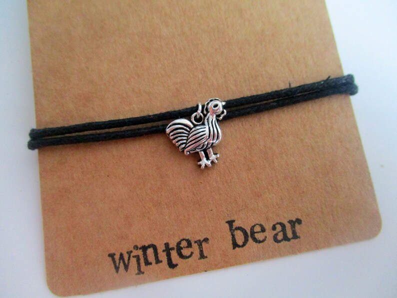 Personalised Chicken Bracelet Friendship Gift Wish | Etsy UK