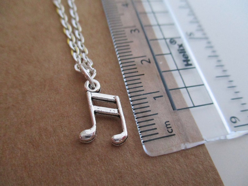 Personalised Music Note Necklace Friend Gift Musician - Etsy UK
