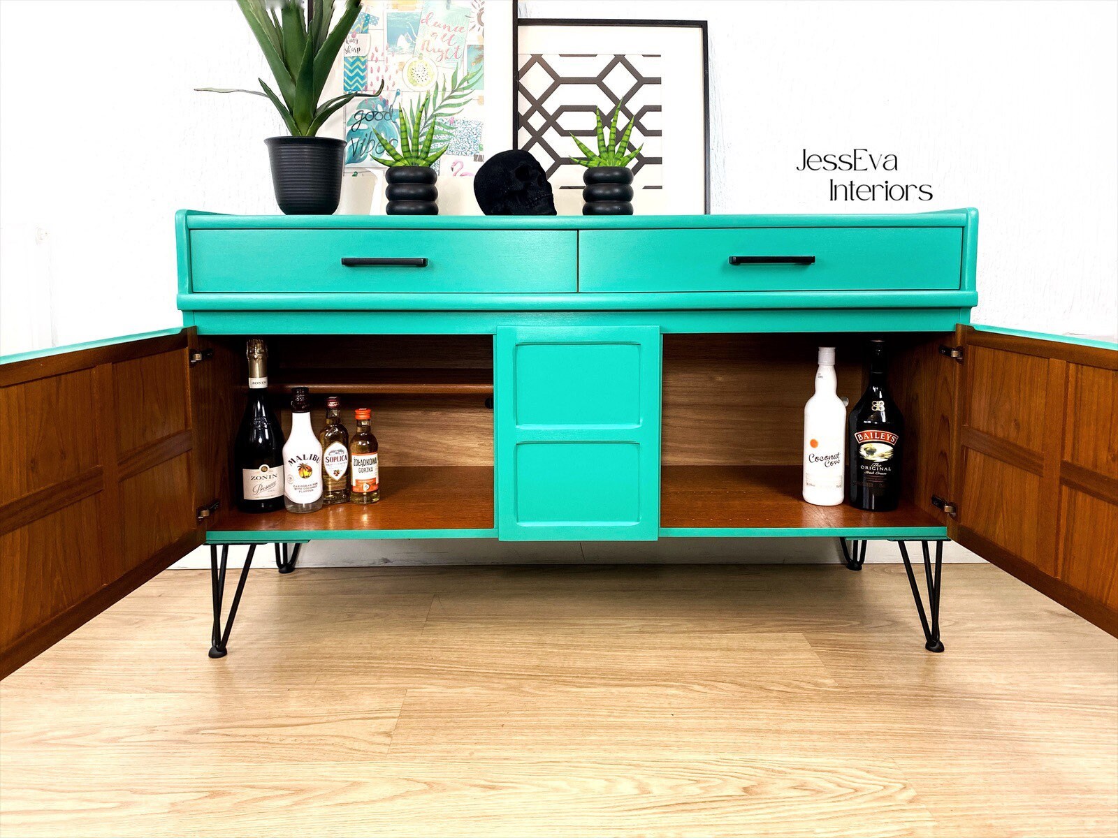 Nathan Sideboard Mid Century Modern Sideboard Painted - Etsy