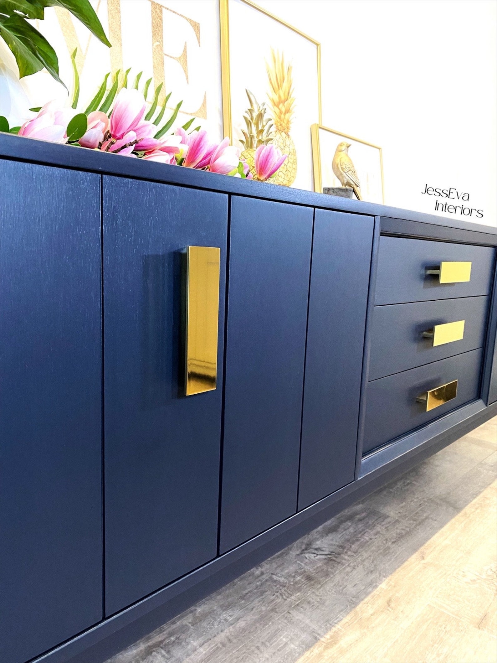 Mid Century Modern Sideboard, Teak Sideboard, G Plan Sideboard, Navy ...