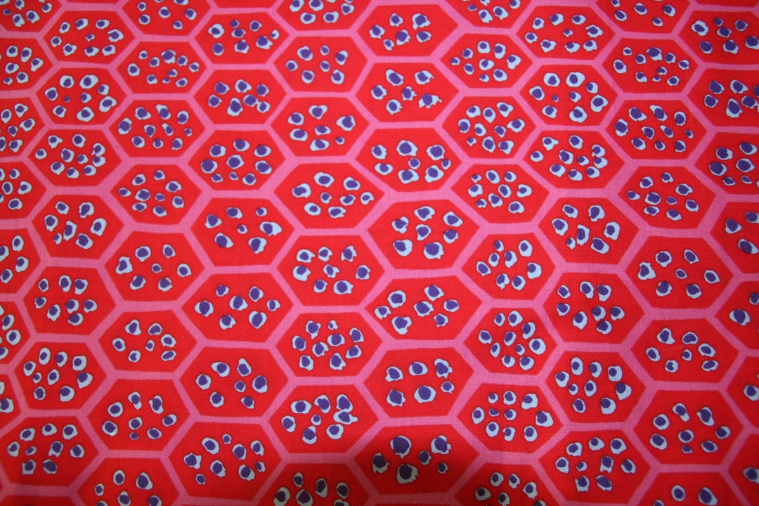 Kaffe Fassett Studios - Brandon Mably Fabric PWBM041 Pomegranate in Red ...