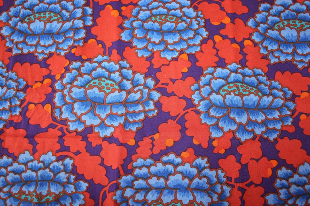 Kaffe Fassett Frilly Fabric for Rowan/westminster GP126 Frilly blue OOP ...