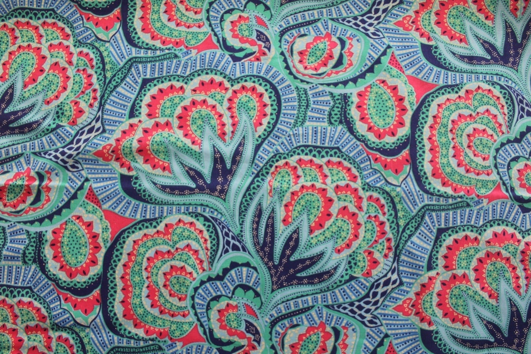 Amy Butler Hapi Oasis Fabric (azure) for Rowan - PWAB124 Oasis (azure ...