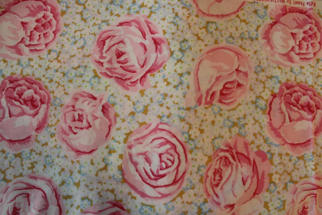 Kaffe Fassett Forget Me Not Rose Fabric for Westminster Fibers and ...