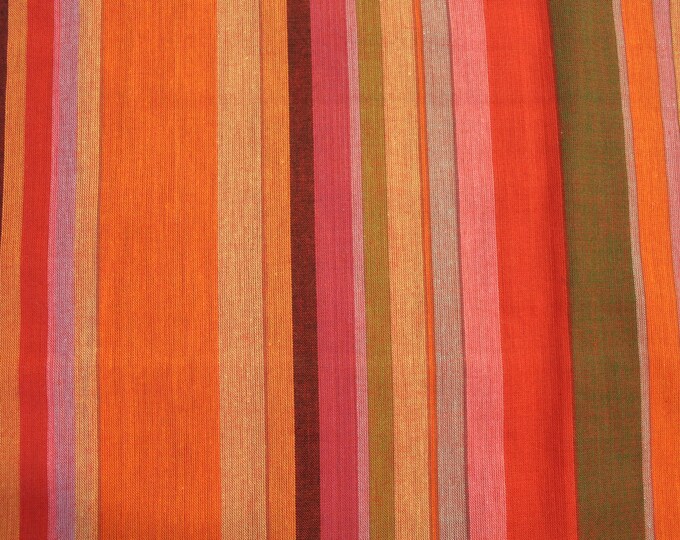 Kaffe Fassett Roman Stripe Fabric - Woven Roman Stripe (blood Orange ...