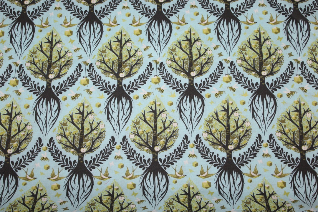 Tula Pink Tree of Life Fabric for Freespirit - the Birds and the Bees ...