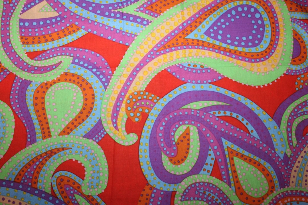 Kaffe Fassett Collective - Brandon Mably BM22 Dancing Paisley Fabric ...