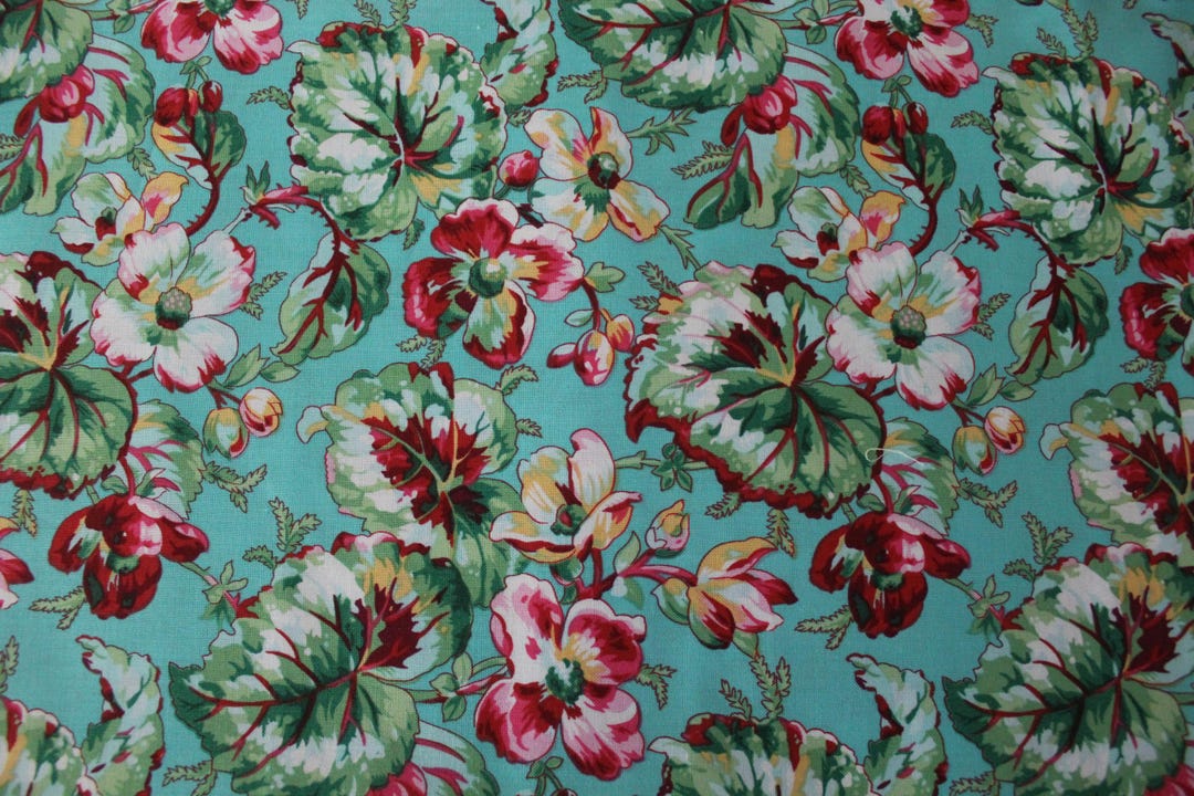 English Garden "begonia" Fabric by Snow Leopard Designs (philip Jacobs ...