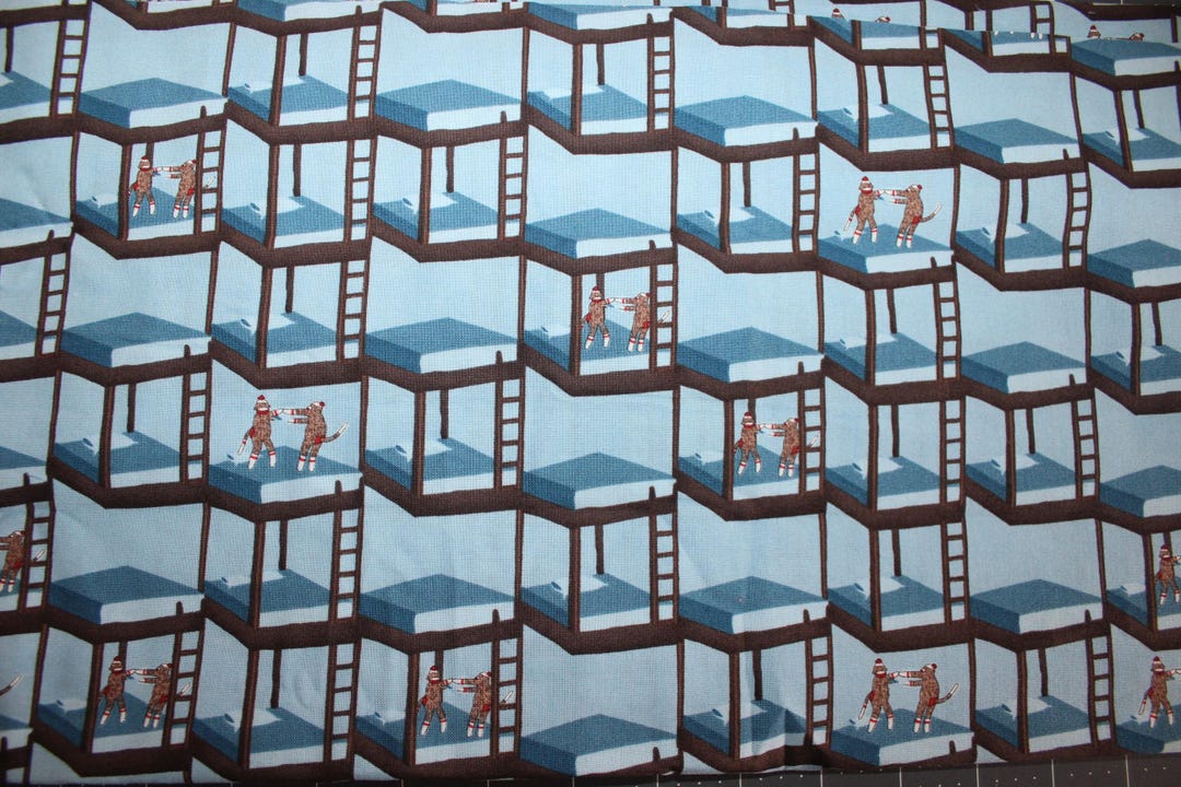 Erin Michael Goodnight Monkey Fabric for Moda - Moda #26064 - Funky ...