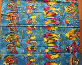 Laurel Burch Fish Fabric - Etsy