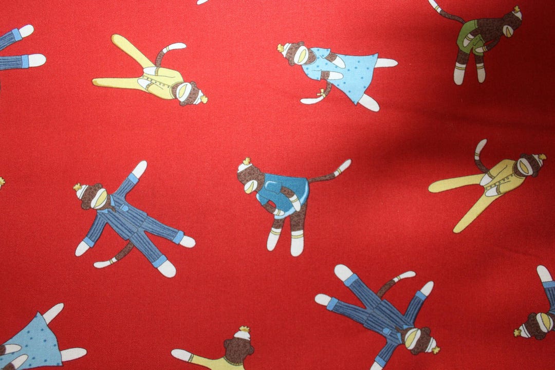 Erin Michael Goodnight Monkey Fabric for Moda - Moda #26062 - Funky ...
