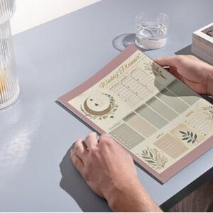 Weekly Digital Planner With Lunar Design - Etsy