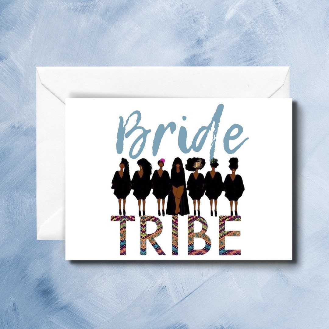 Digital Deesigns PRINTABLE Bride Tribe Bridesmaids Thank You Card ...