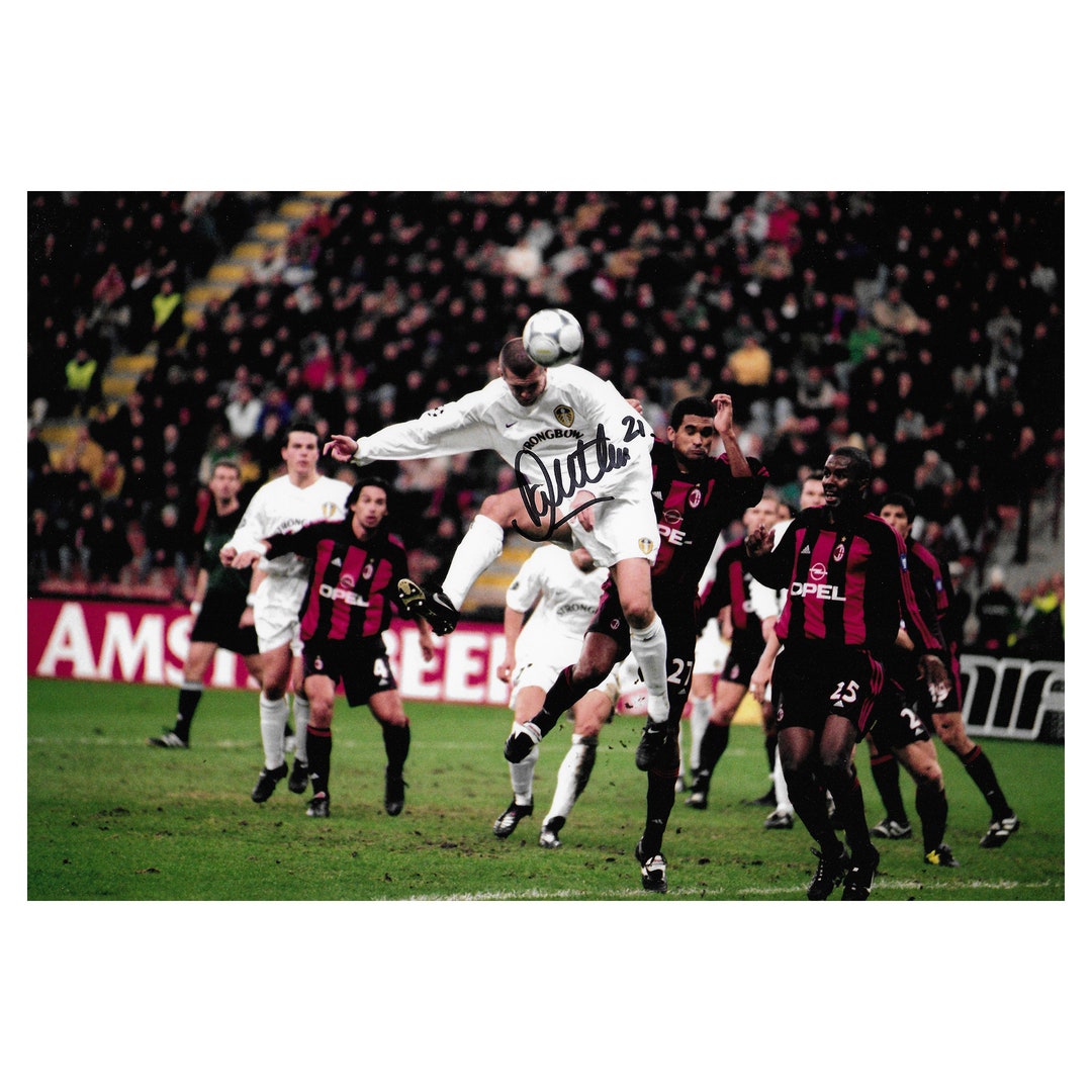 Dominic Matteo Signed Leeds United AC Milan San Siro Photo Leeds ...