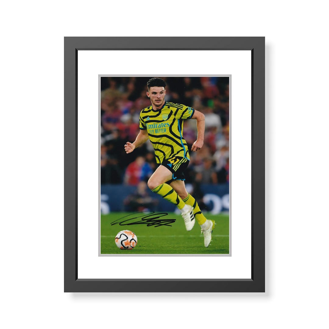 Declan Rice Signed & Framed Arsenal Photo Arsenal Autograph COA - Etsy