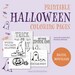 Printable Halloween Coloring Pages for Classroom Party Activity Sheet ...