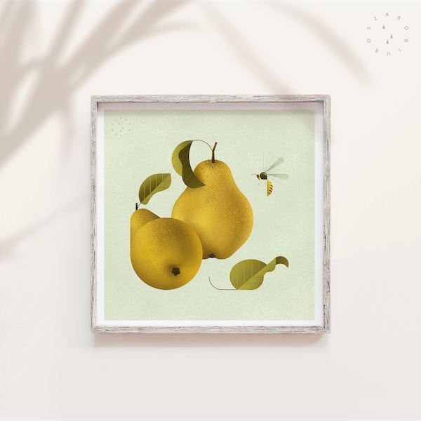Pear Wall Art - Etsy