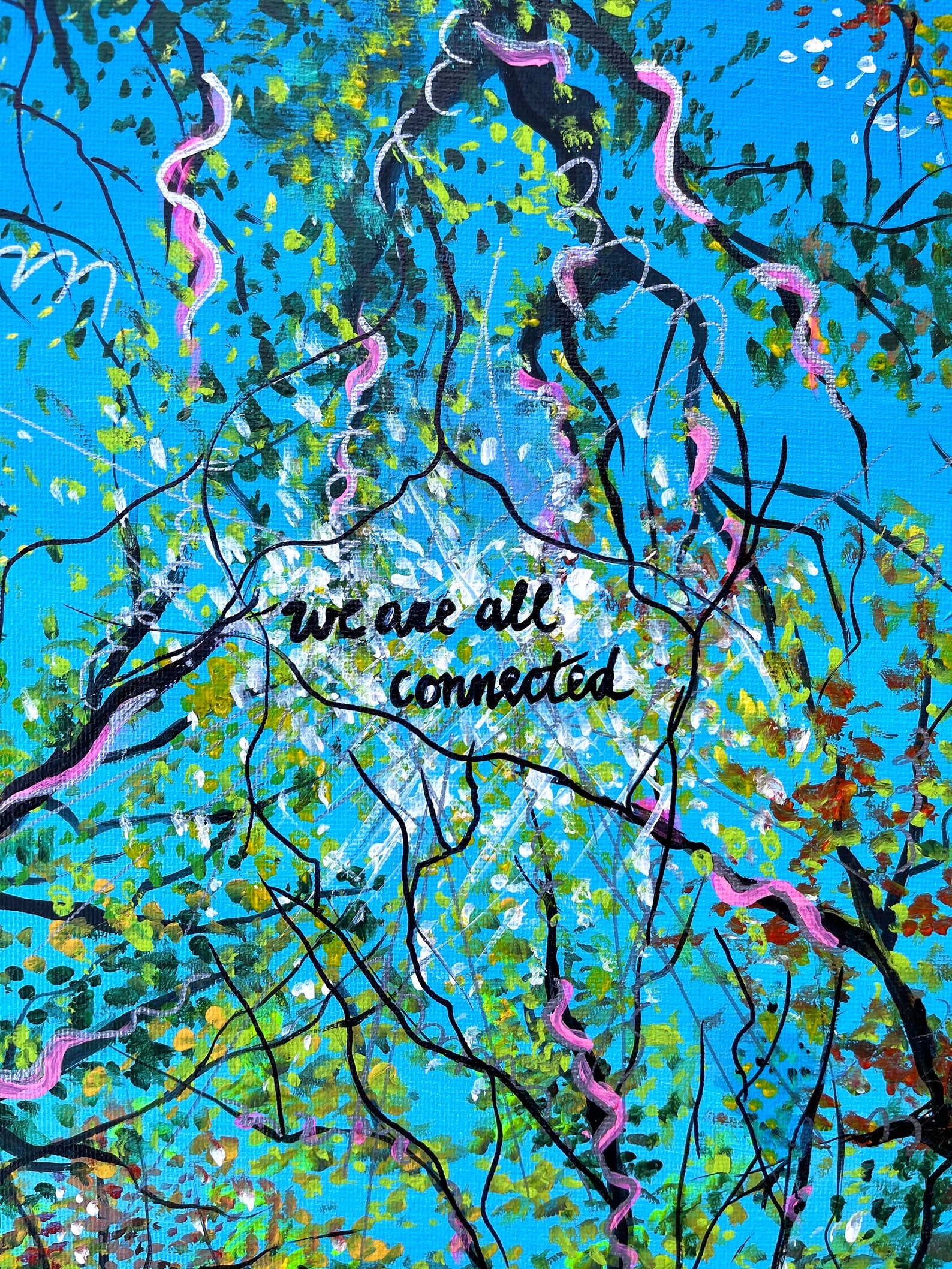 We Are All Connected Painting - Etsy