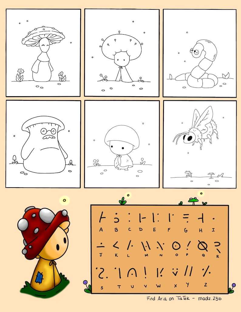 Aria and Friends Coloring Book - Etsy