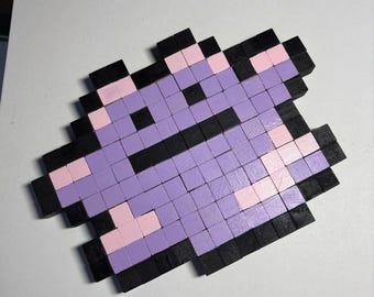 Super Mario Mystery Block 8-bit Wooden Pixel Art - Etsy