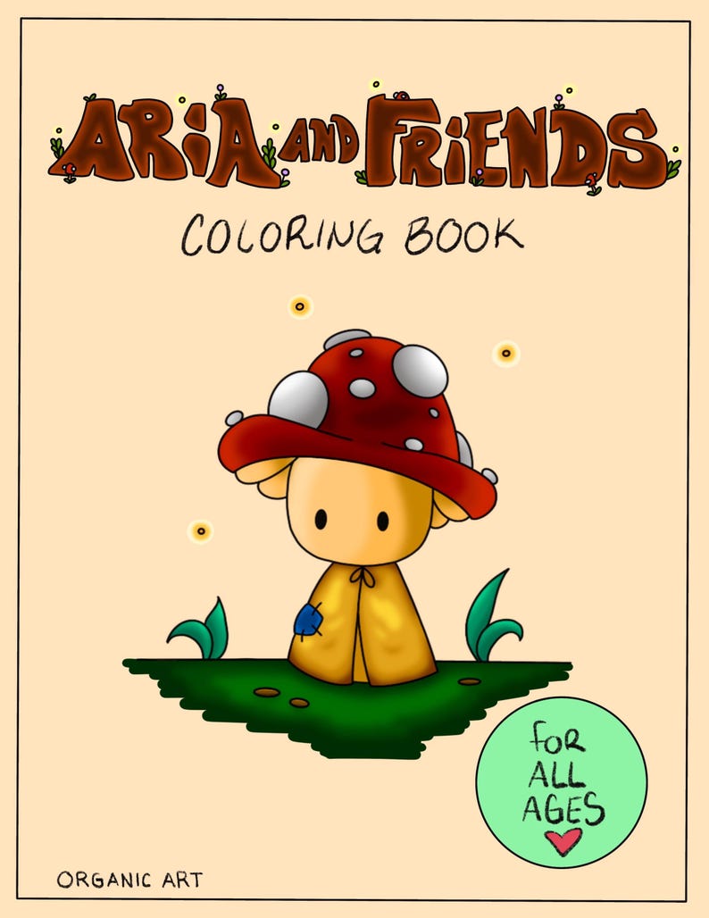 Aria and Friends Coloring Book - Etsy